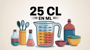 Conversion 25 cl en ml Expliquée Simplement